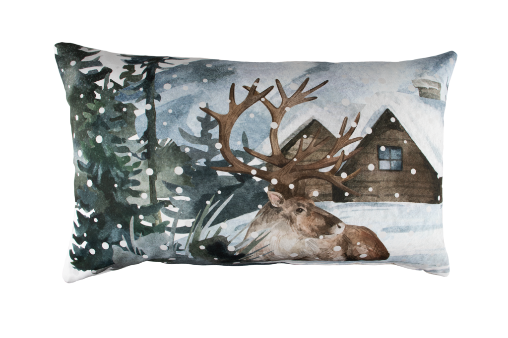 Jouluinen Koristetyyny Poro - Te-Va Peite | Kotimaisia Tekstiilejä