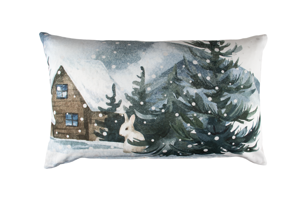 Jouluinen Koristetyyny Valkoinen Pupu - Te-Va Peite | Kotimaisia ...